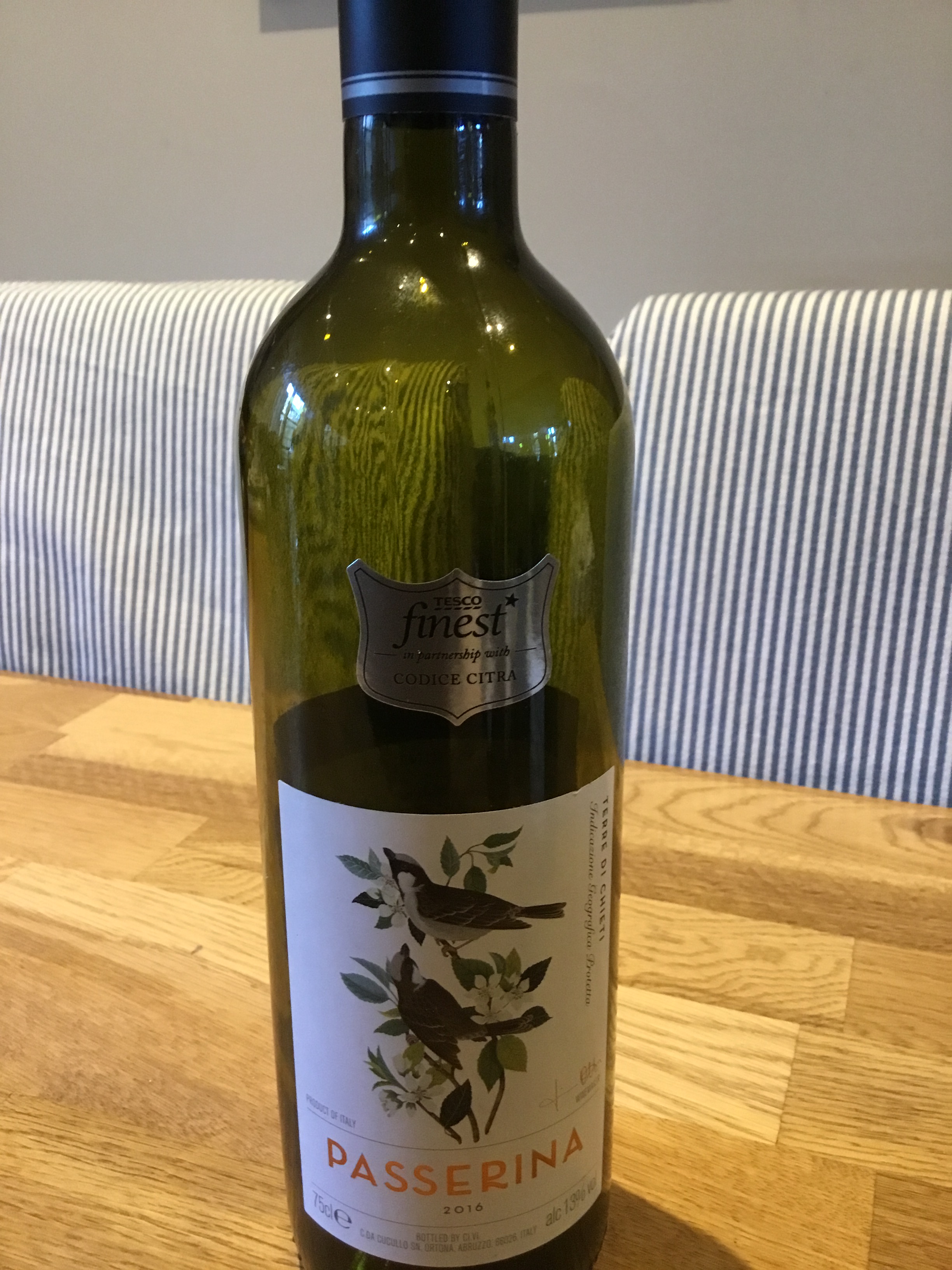 Passerina – Tesco Finest – A Time for Wine