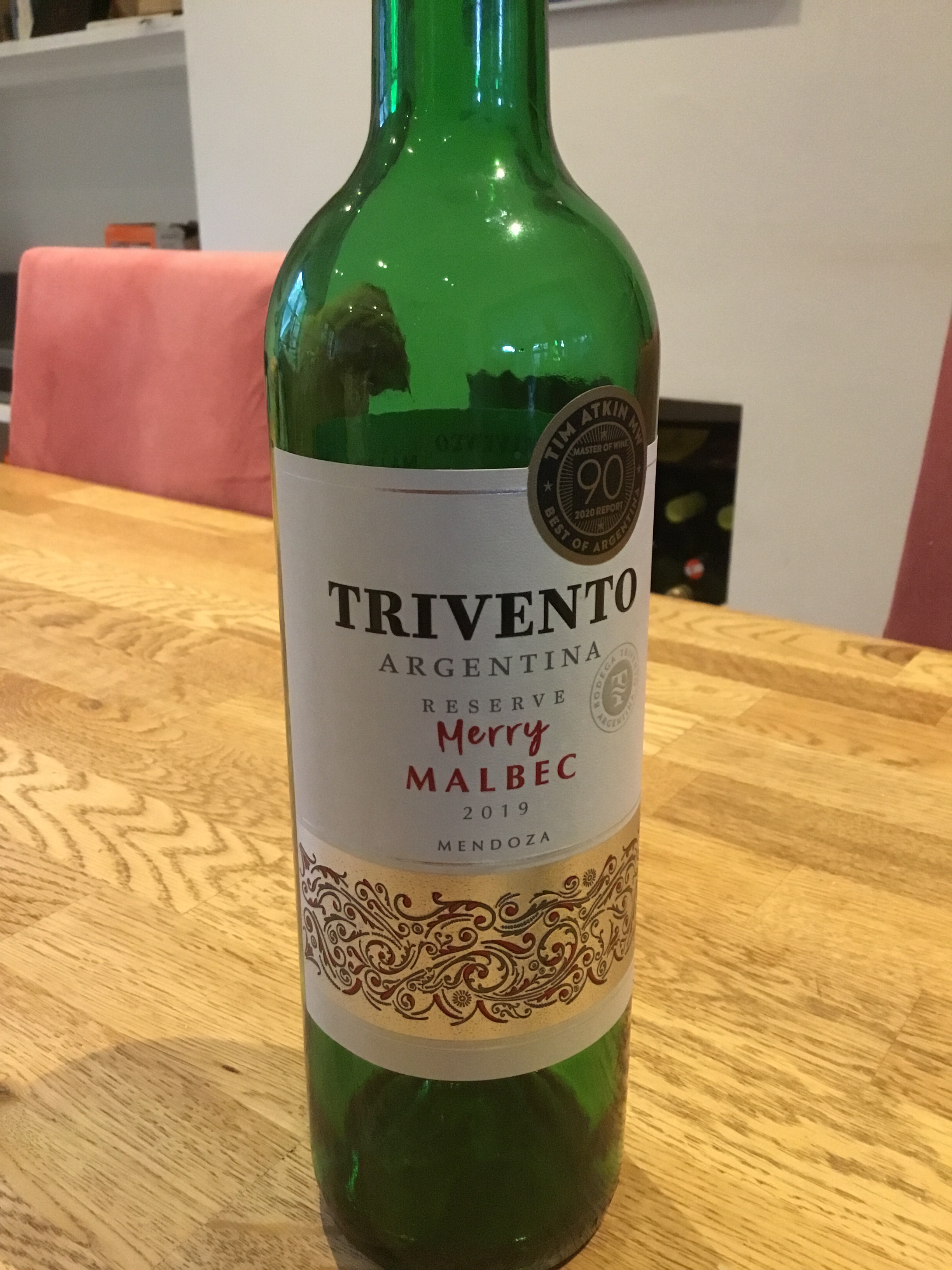 Trivento Reserve Malbec 2019 – UPDATE – A Time for Wine